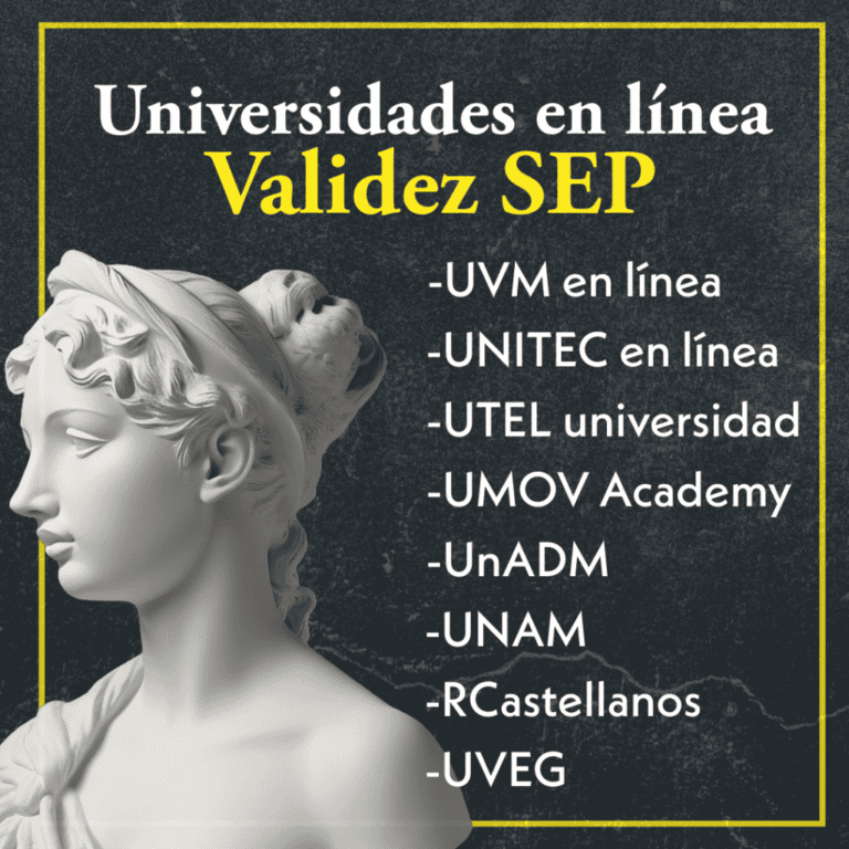Universidades en Linea Avaladas por la SEP - Públicas y Privadas